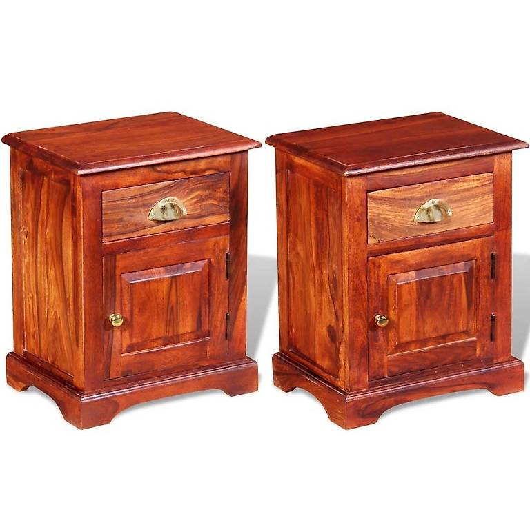 Nachttisch 2 Stk. 40 x 30 x 50 Massives Sheesham-Holz im Kanton Zug - tutti.ch