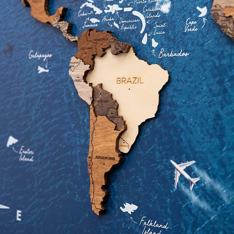 Farbenfrohes Deko-Highlight: "MULTICOLOR / OCEAN"-Weltkarte im Kanton Bern - tutti.ch