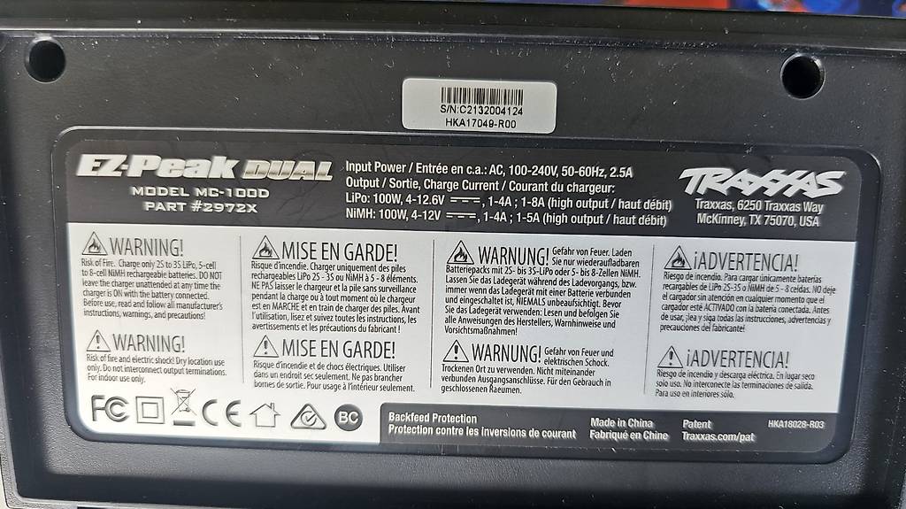 Neu Traxxas Dual-Ladegerät EZ-Peak 8A 100W Garantie im Kanton Aargau ...