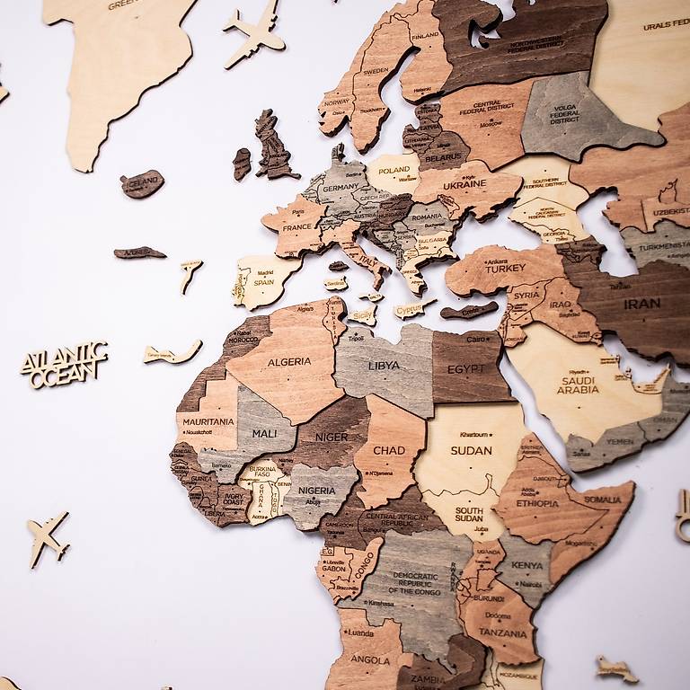 Weltkarte aus Holz: Dein ganz persönliches Reiseabenteuer! im Kanton Bern - tutti.ch