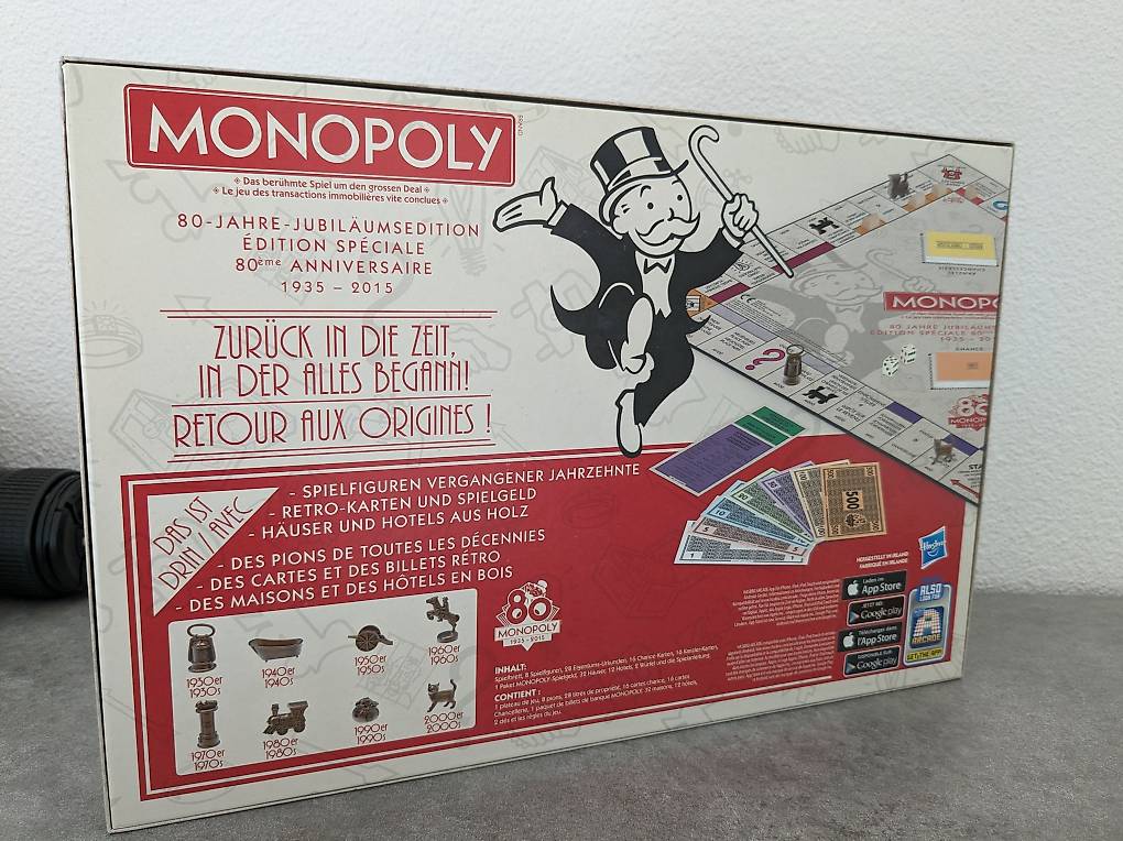 Monopoly 80 Jahre Jubiläum Swiss Edition [neuwertig] im Kanton Luzern - tutti.ch