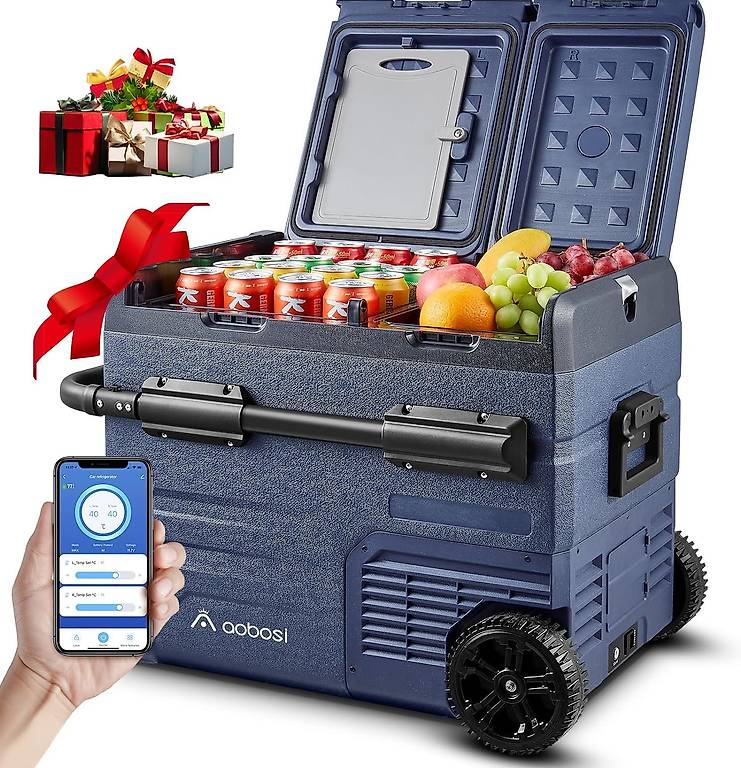 AAOBOSI 45L Kompressor Kühlbox, Dual Zone, Kühlbox Auto mit im Kanton Aargau - tutti.ch