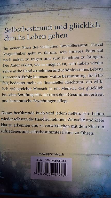 Pascal Voggenhuber Zünde dein Inneres Licht an im Kanton St. Gallen - tutti.ch