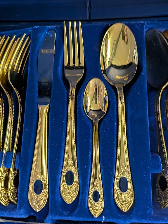 24 Karat Gold Besteck