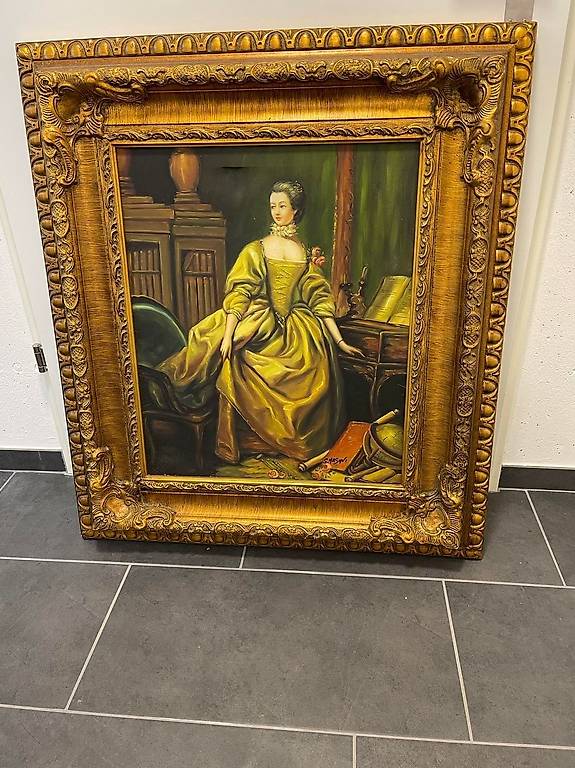 Gemälde mit goldigem Barock-Holzrahmen "Adlige" im Kanton Zürich - tutti.ch