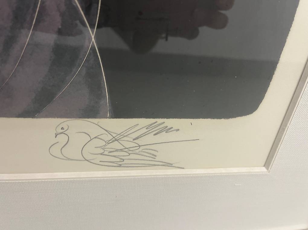 Echte Lithographie von Hans Erni, gerahmt im Kanton Aargau - tutti.ch