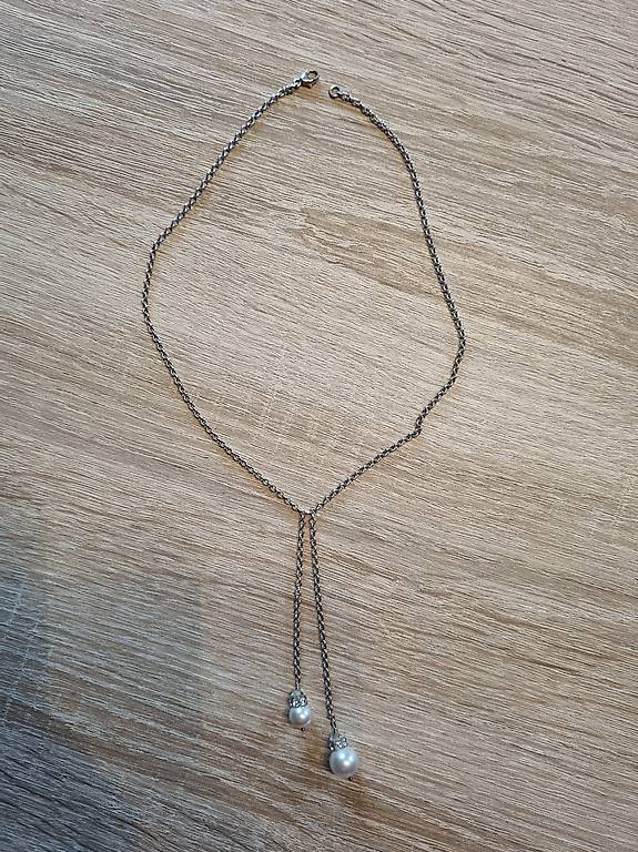 Silber-Kette mit Perlenanhänger im Kanton Bern - tutti.ch