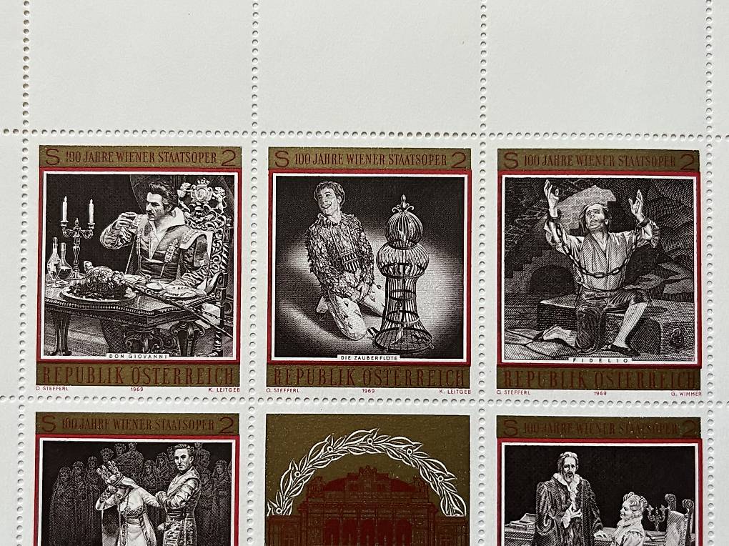 Briefmarken-Block 100 Jahre Wiener Staatsoper im Kanton Schwyz - tutti.ch