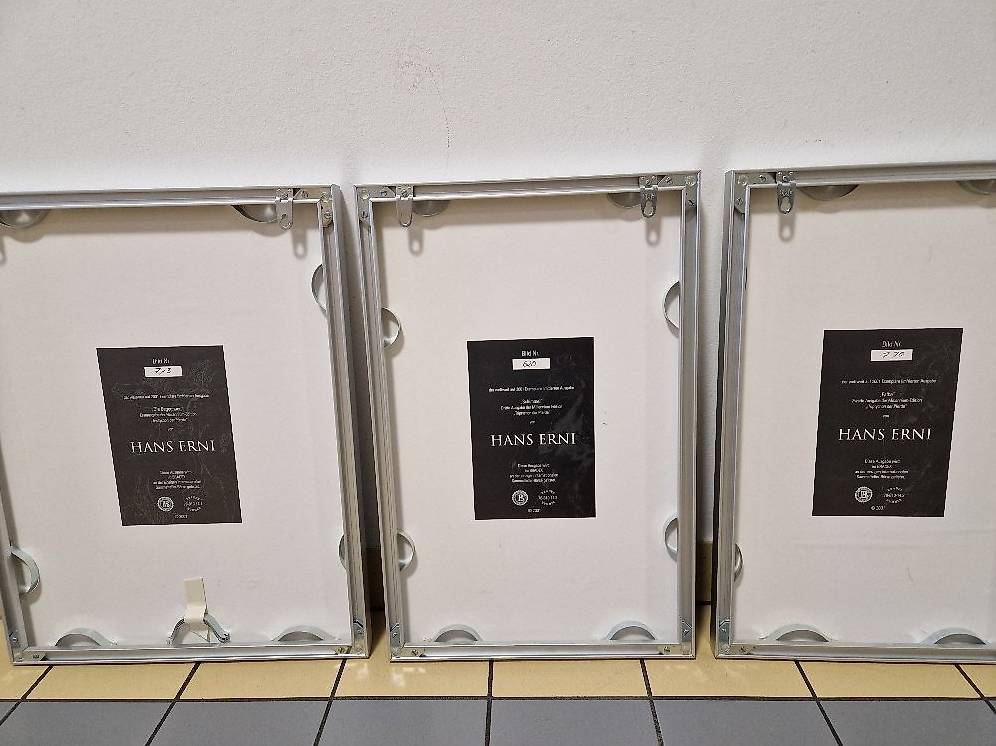 3 Bilder aus Triptychon der Pferde HANS ERNI Canton Basel-Landschaft - tutti.ch