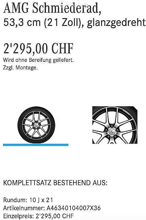 Mercedes Benz G Klasse Räder Original Amg 21 Zoll Im Kanton Wallis Tuttich