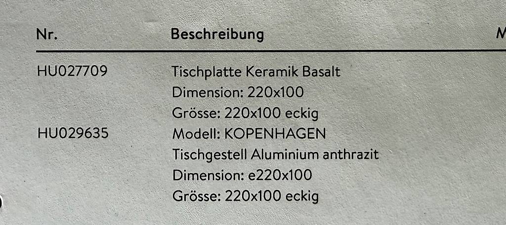Gr Gartentisch mit Extras (Preis VHB, Lieferung möglich) im Kanton ...