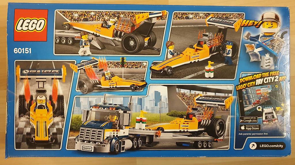 Vergriffenes Lego City Set 60151 - Dragster-Transporter im Kanton ...