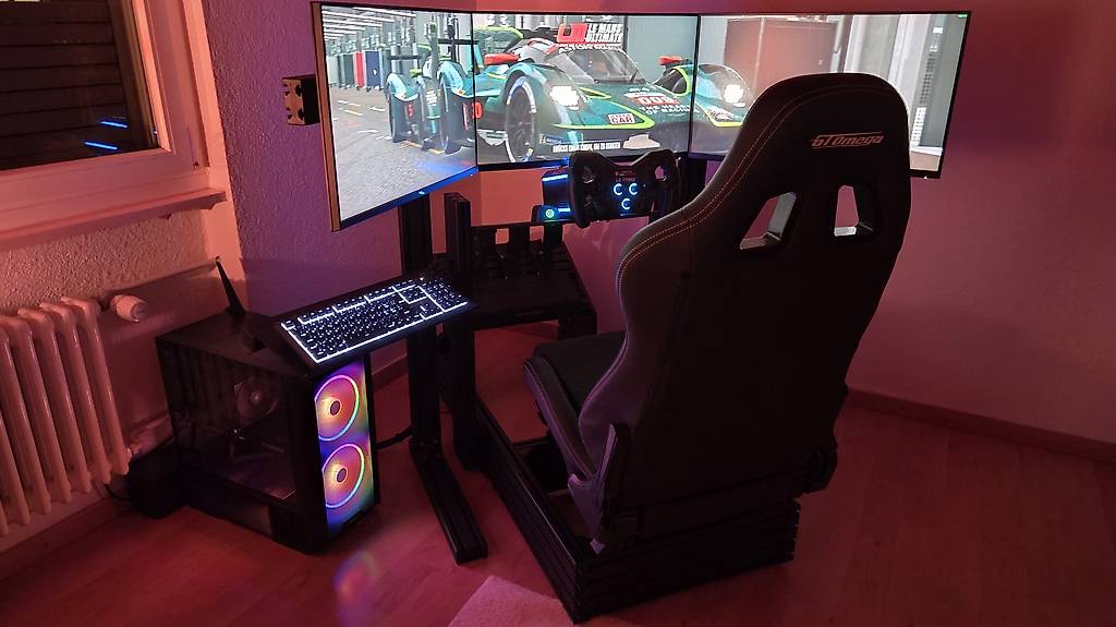 Simracing Rig Triple Screen & Asetek 27 Nm im Kanton Aargau - tutti.ch