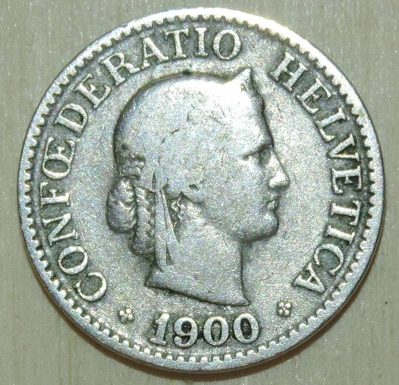 10 Rappen Münze 1900 Schweiz im Kanton St. Gallen - tutti.ch