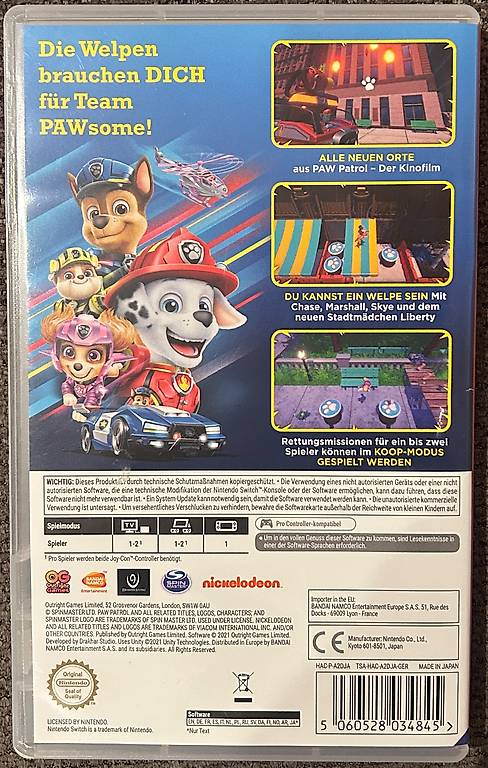 "Paw Patrol ABENTEUERSTADT RUFT" - Nintendo Switch im Kanton Zürich ...