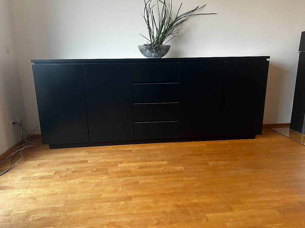 Sideboard / Highboard Model Cube in matt Lack Indigoschwarz im Kanton ...