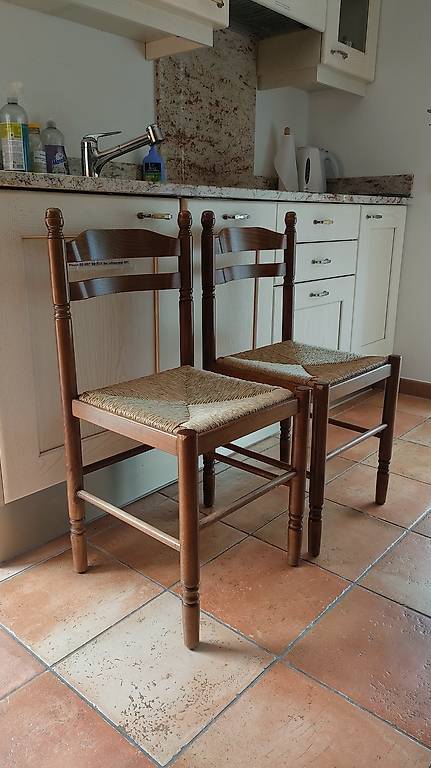 Sedie rustiche in legno e vimini tradizionali (2) Canton Tessin - tutti.ch