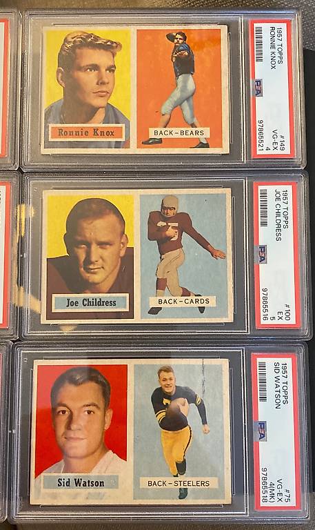 1957 TOPPS FOOTBALL - NFL CARDS - PSA GRADED CARDS im Kanton Tessin ...