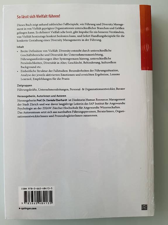 Führung von Vielfalt - Daniela Eberhardt (Diversity) NEU im Kanton Zürich - tutti.ch