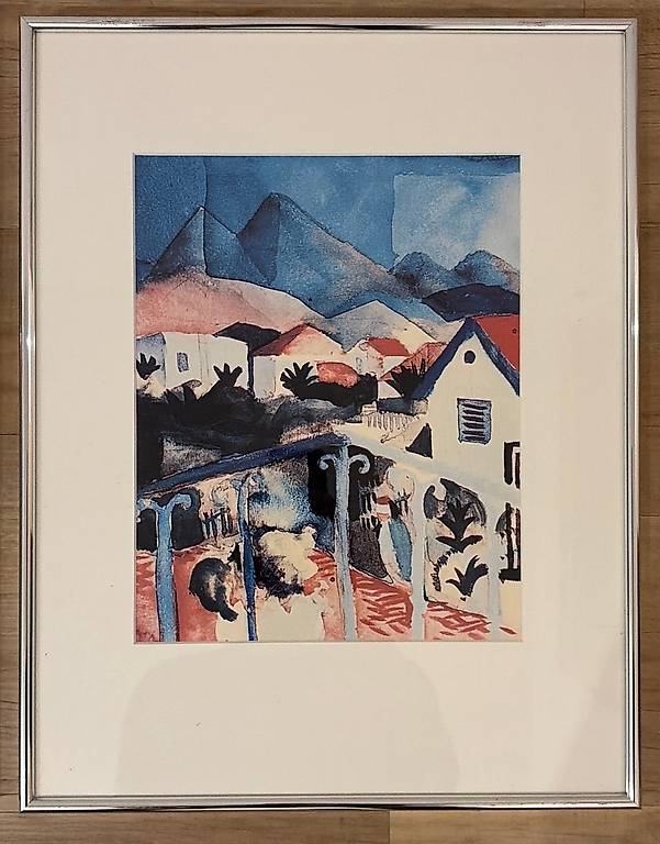 August Macke - Set aus 3 Bildern (Bild inkl. Rahmen) im Kanton Zürich ...