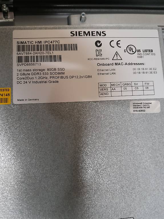 Siemens SPS Touch symatic Panel pc im Kanton Basel-Landschaft - tutti.ch
