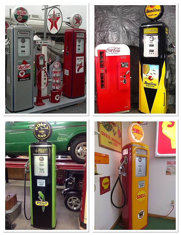 Tokheim 39 Tanksäule Sunoco Shell Polly Gas Texaco im Kanton Luzern ...