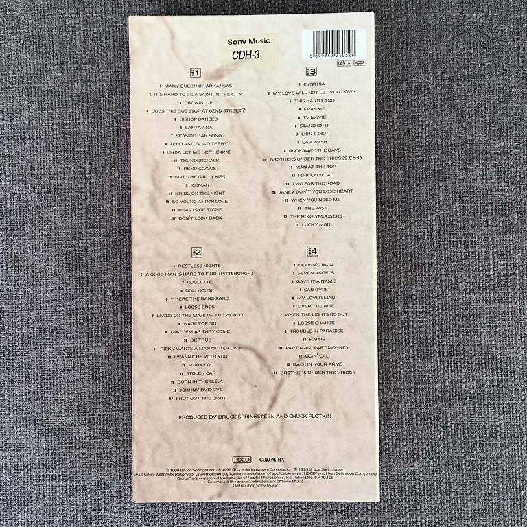 Bruce Springsteen TRACKS Deluxe 4-CD Box Set - neuwertig im Kanton ...