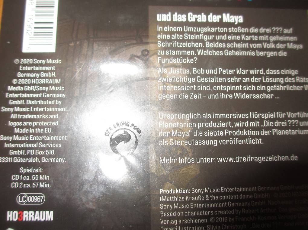 Neue CD Die drei ??? und das Grab der Maya (eingeschweisst) im Kanton ...