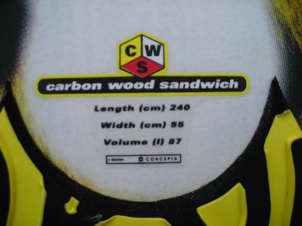 Wind-Surfbrett / Surfboard F2 Guerilla Style, 87l, neuwertig im Kanton ...