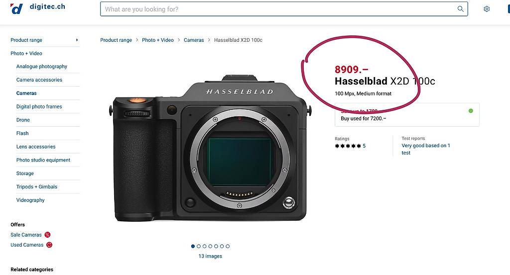 HASSELBLAD X2 D Camera / X2D 100C Kamera im Kanton Luzern - tutti.ch