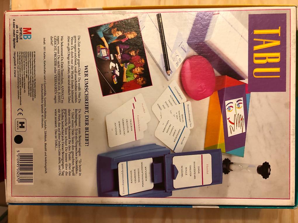 Tabu Spiel 2 Edition Mitte 90iger im Kanton Zürich - tutti.ch