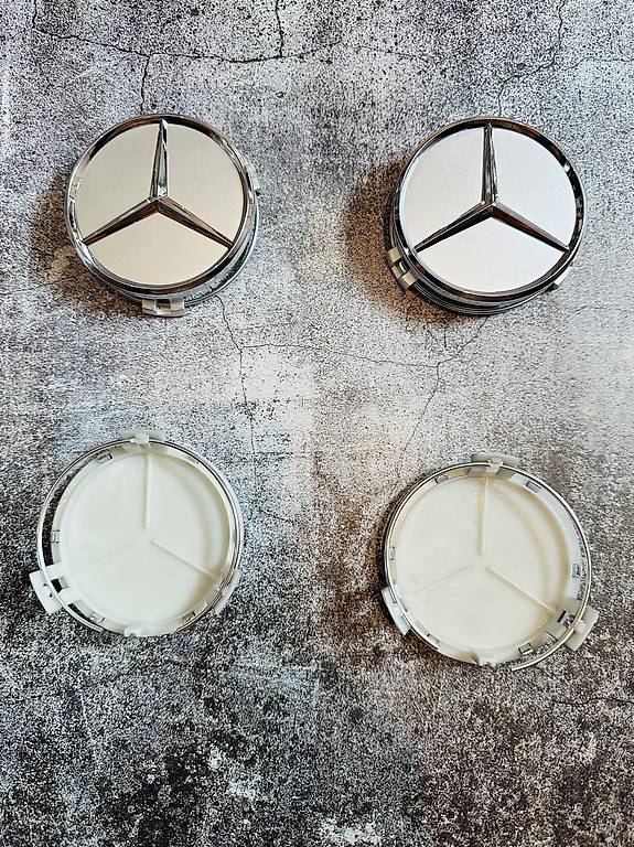 Mercedes Nabendeckel 75 mm Radnaben Felgendeckel Silber im Kanton ...