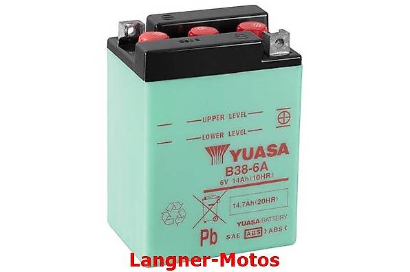 B38-6A Yuasa Motorrad Batterie 6V 13AH BMW R50/S 1955-1969 im Kanton ...