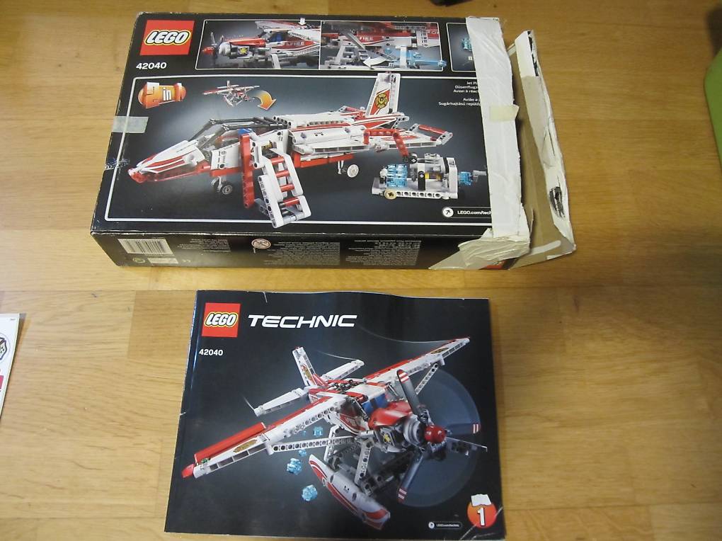 Lego Technic 42040 Löschflugzeug mit BA + OVP / Feuerwehr im Kanton St ...