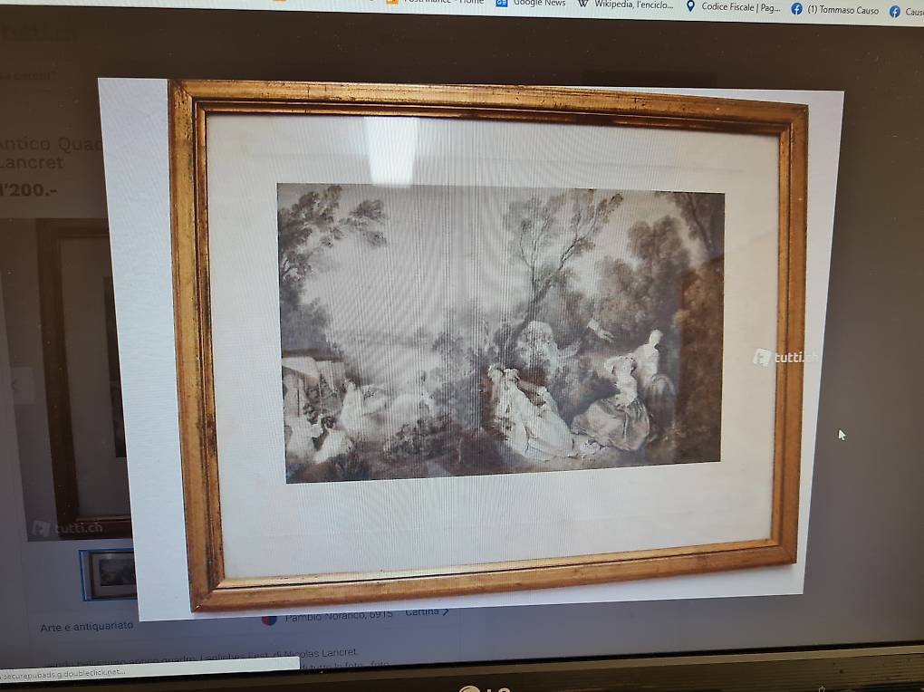 Antico Quadro , Nicolas lancret , con firma im Kanton Tessin - tutti.ch