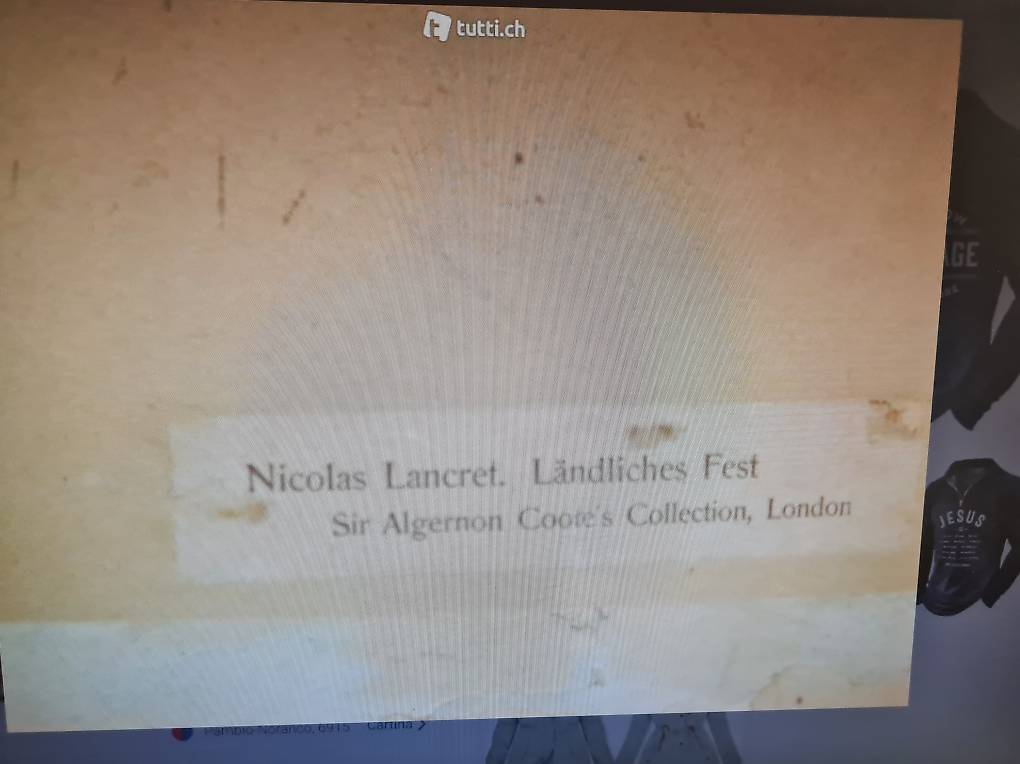 Antico Quadro , Nicolas lancret , con firma im Kanton Tessin - tutti.ch