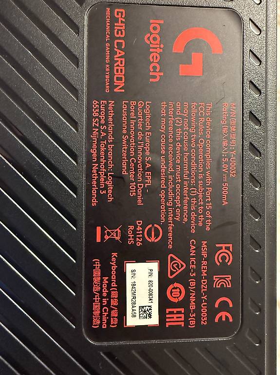 Logitech G413 Carbon fratis abholen im Kreis 5 im Kanton Zürich - tutti.ch