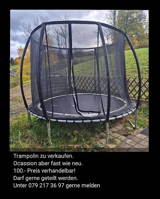 Trampolin occasion aber fast wie neu im Kanton Bern - tutti.ch