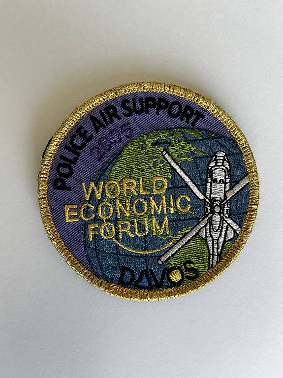 WEF Badges Police Air Support 2005 Goldserie im Kanton Graubünden ...