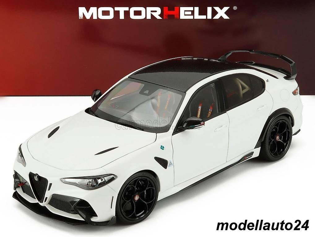 Alfa Romeo Giulia GTAm 2021 Bianco weiss / Motorhelix 1:18 Cantone ...