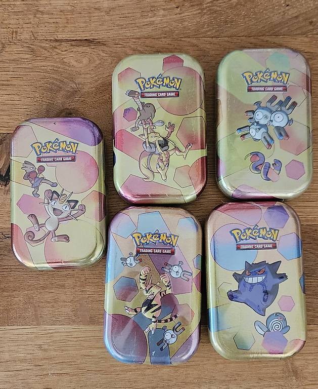 5 Mini tins 151 Pokémon DE . New sealed im Kanton Bern - tutti.ch