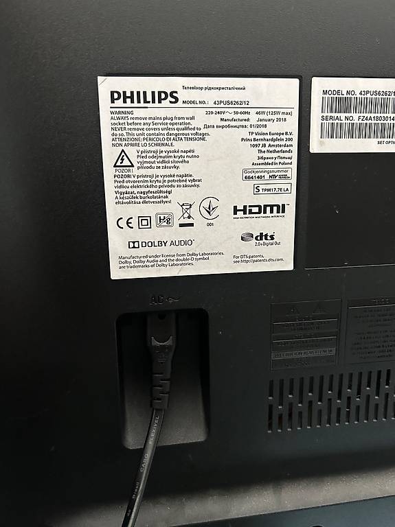 Philips TV 43 Zoll LED Smart TV / Fernseher im Kanton Solothurn - tutti.ch