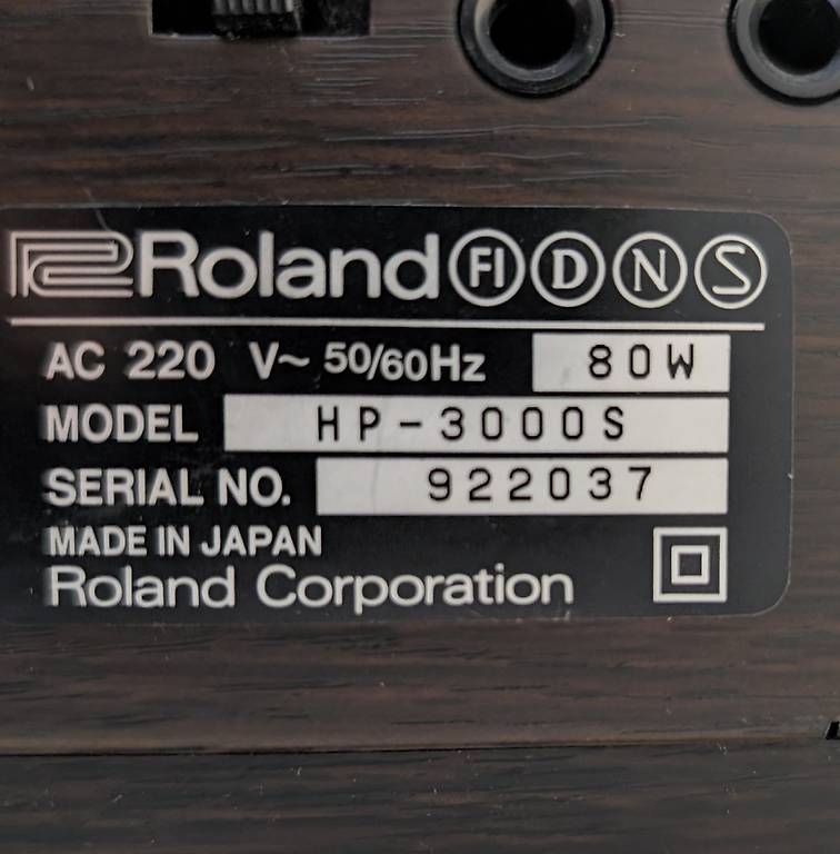 Roland Digital Piano HP-3000S Top Zustand im Kanton Aargau - tutti.ch