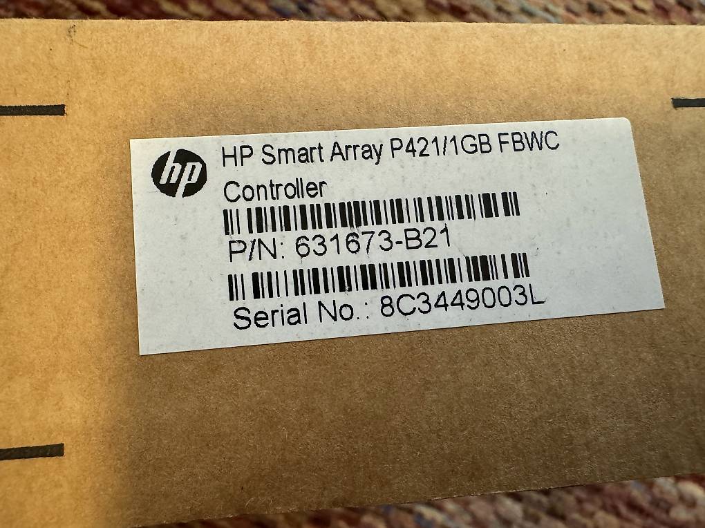 HP OVP Smart Array P421/1GB FBWC Controller P/N: 631673-B21 im Kanton ...