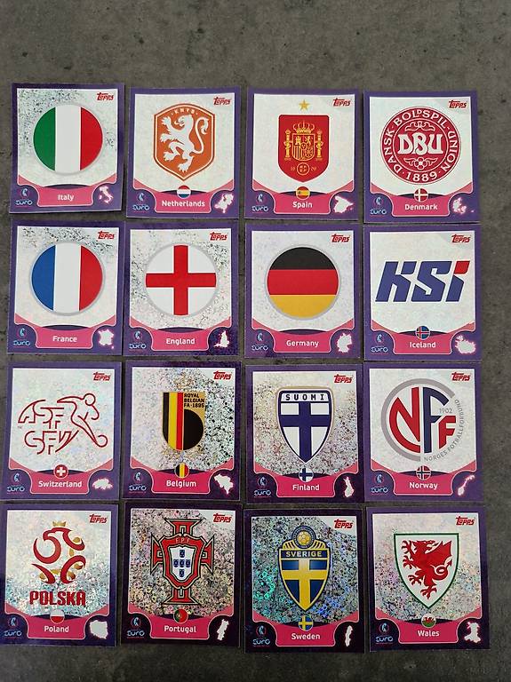 Womens Euro 2025 Sticker Emblem Wappen komplett Ser im Kanton Aargau ...
