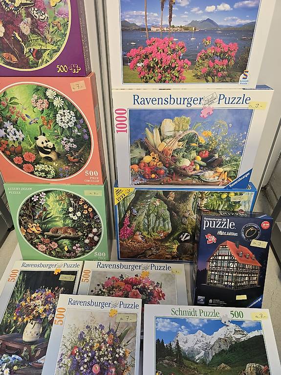 Puzzle grosse Auswahl 500 und 1000er ab Fr. 7.- im Kanton Aargau - tutti.ch