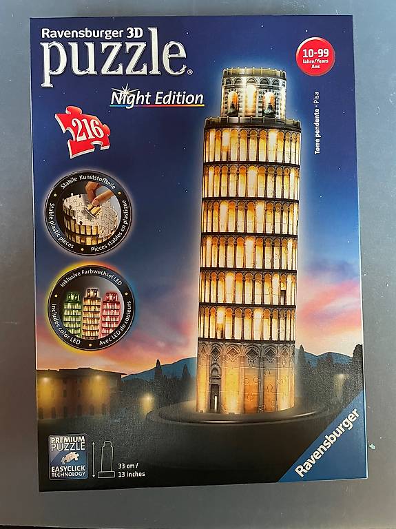 Ravensburger 3D Puzzle mit Licht "Der schiefe Turm von Pisa" im Kanton ...