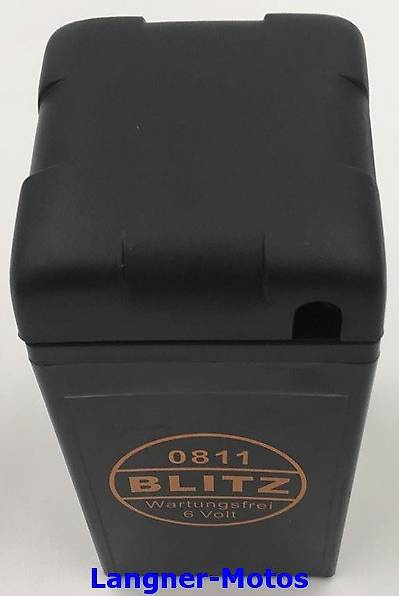 Blitz 0811 Motorrad Batterie 6V 12AH BMW Vespa Oldtimer B49- im Kanton ...