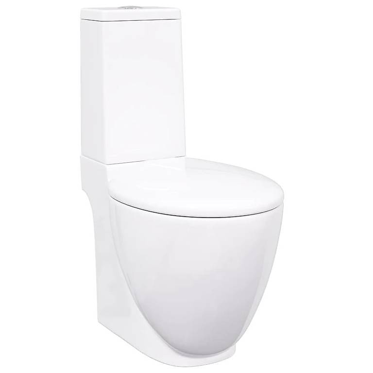 Neu!! WC Keramik-Toilette Badezimmer Rund Senkrechter Abgang im Kanton ...