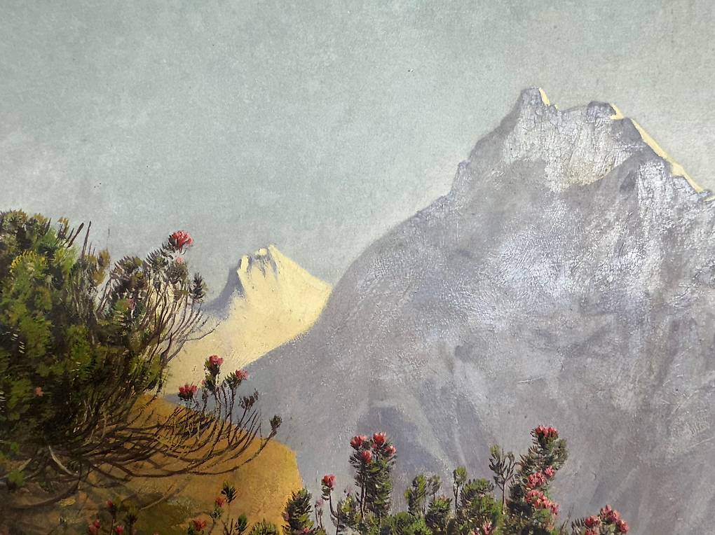 Albert Lugardon Gemälde, Meisterwerk des Realismus, 19. Jhd. im Kanton ...